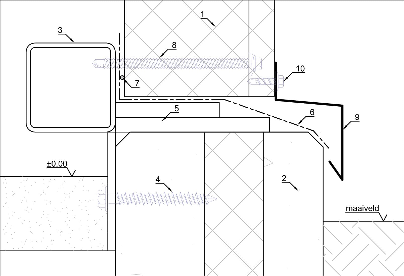 Maaiveld - Afwerken sandwichpaneel met plooiwerk | Industriebouw